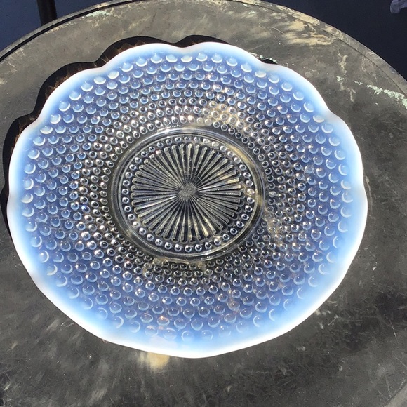 Dining | Vintage Hobnail Plate Blue White | Poshmark